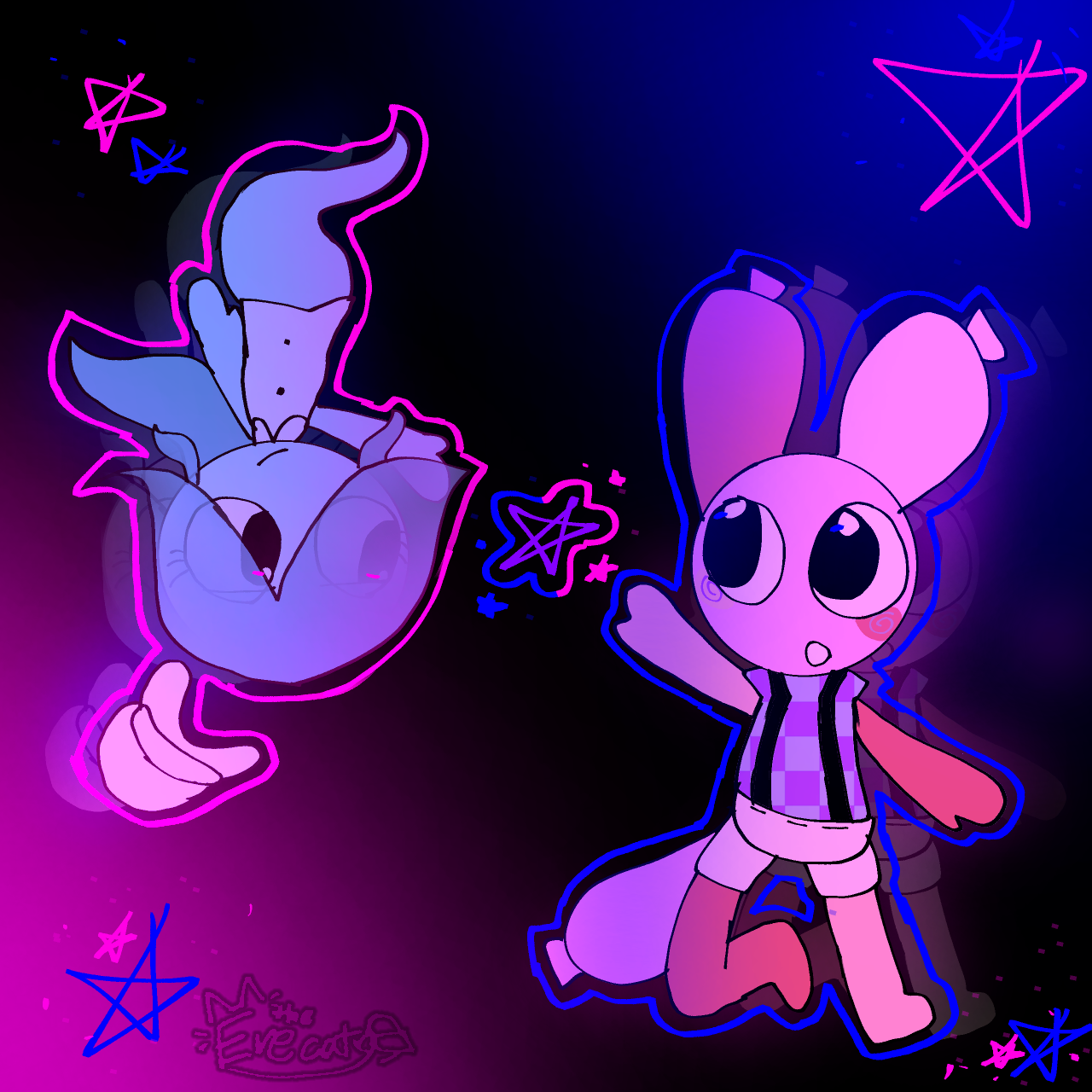 Tv girl 🩷💙 Looey x Connie - ibisPaint