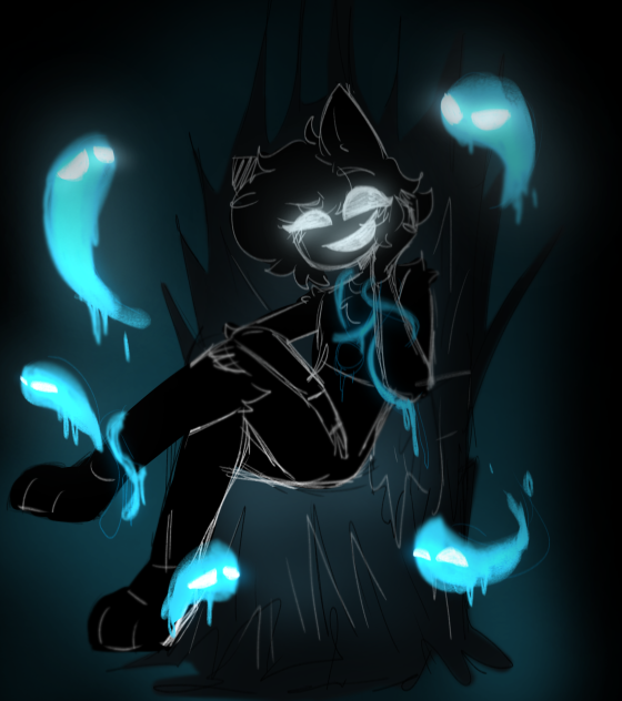 Shadow blob doodle - ibisPaint