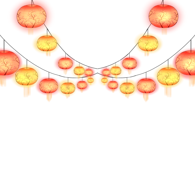festival hanging lanterns - ibisPaint