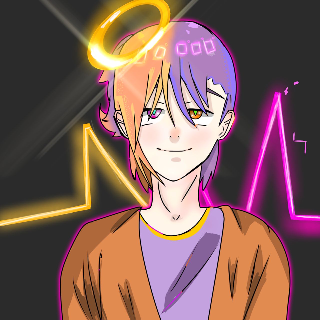purple orange boi - ibisPaint
