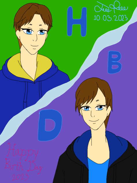 HBD TO ใบหญ้าคุง - ibisPaint