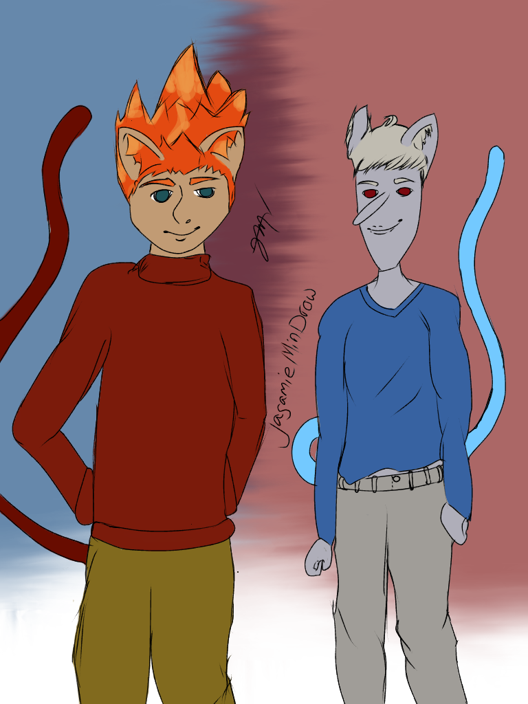 fire v. ice - ibisPaint