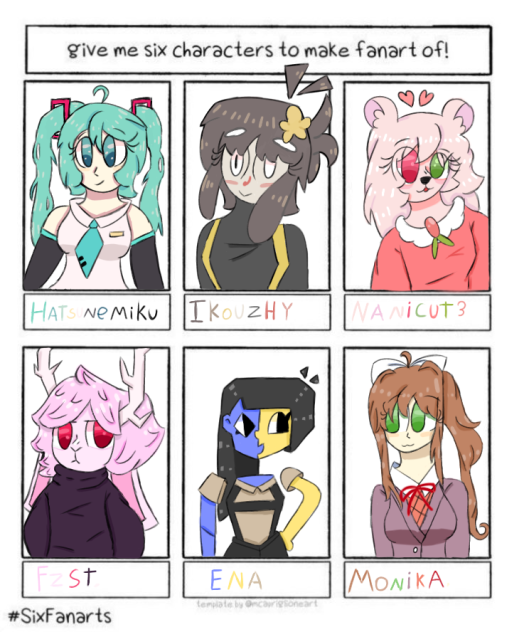 Six Fanarts - ibisPaint