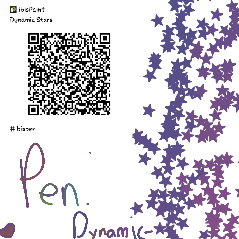 ☆Dynamic Stars QR Code☆ - ibisPaint