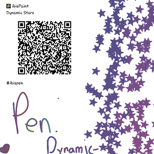 ☆Dynamic Stars QR Code☆ - ibisPaint