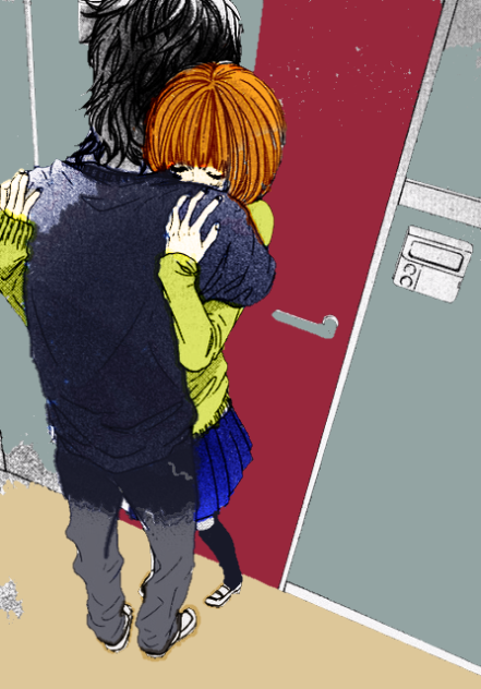 Say i love you yamato hugging mei - ibisPaint