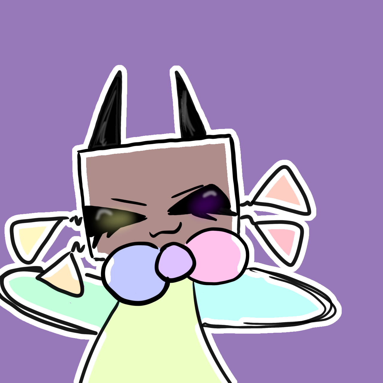 My oc with a mask on teehee - ibisPaint