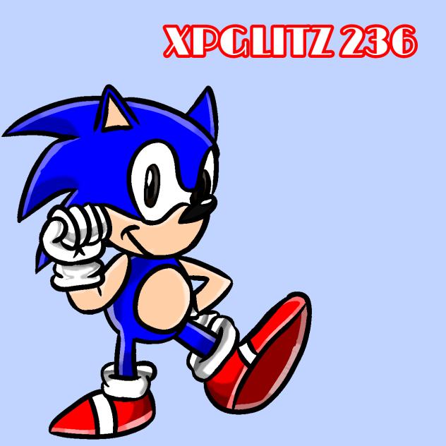 Classic Sonic + Uekawa Shading - ibisPaint