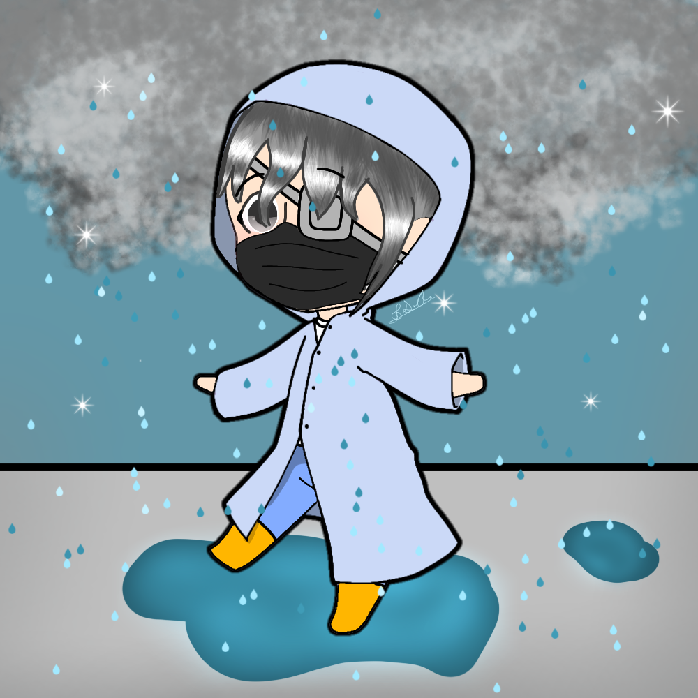 calma en la lluvia - ibisPaint