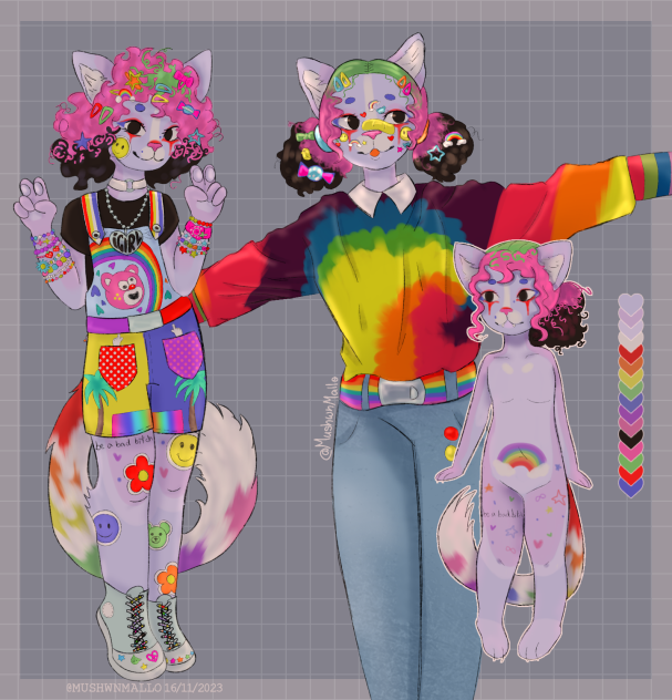 🌈🧮‧₊˚ Kidcore Cat┆ADOPT - ibisPaint