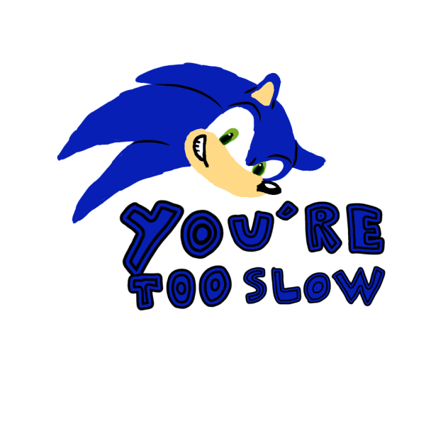 Waoh another Sonic drawing - ibisPaint