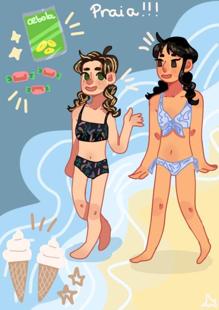 me & laura beach - ibisPaint