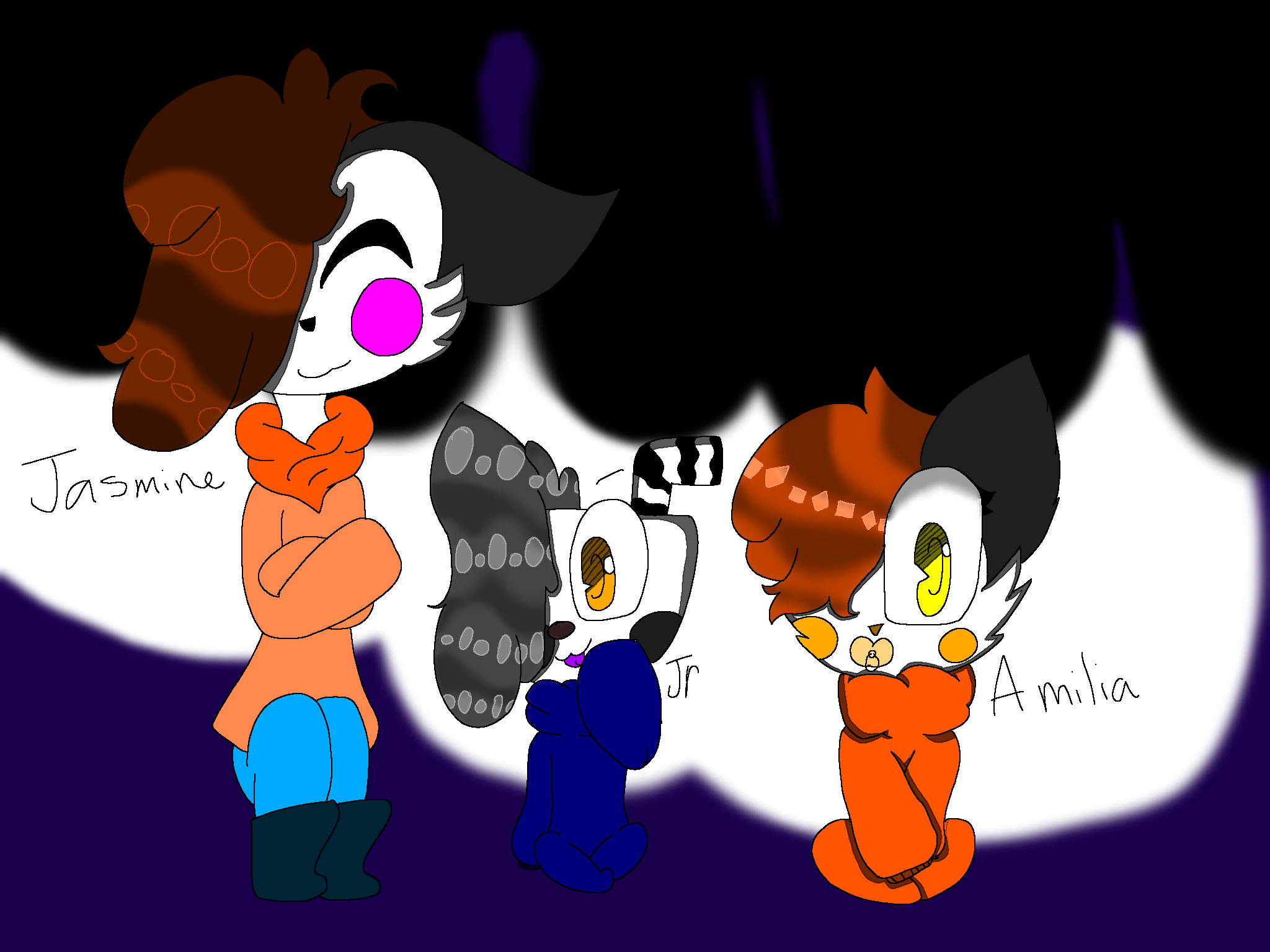 me and Boris jr kids ( roxy are u mad😭) - ibisPaint