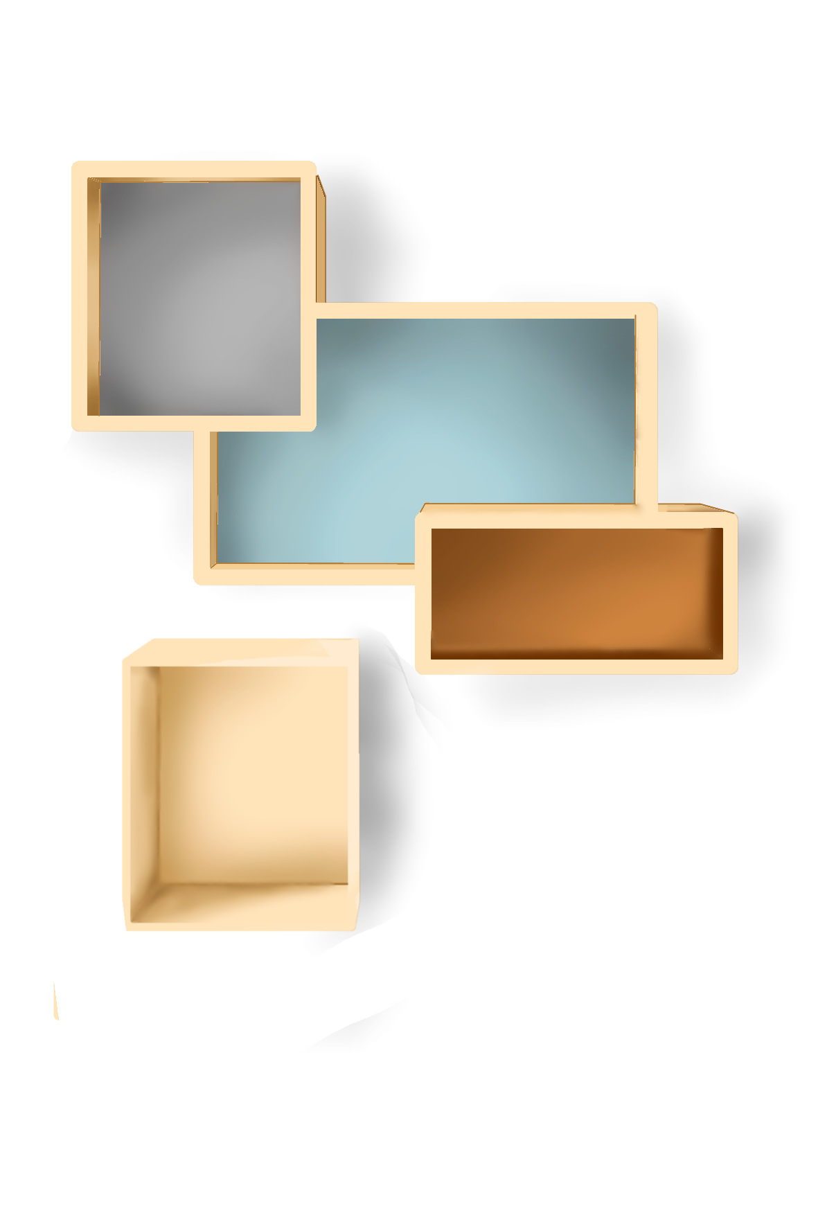 hanging Shelf (4 boxes) - ibisPaint