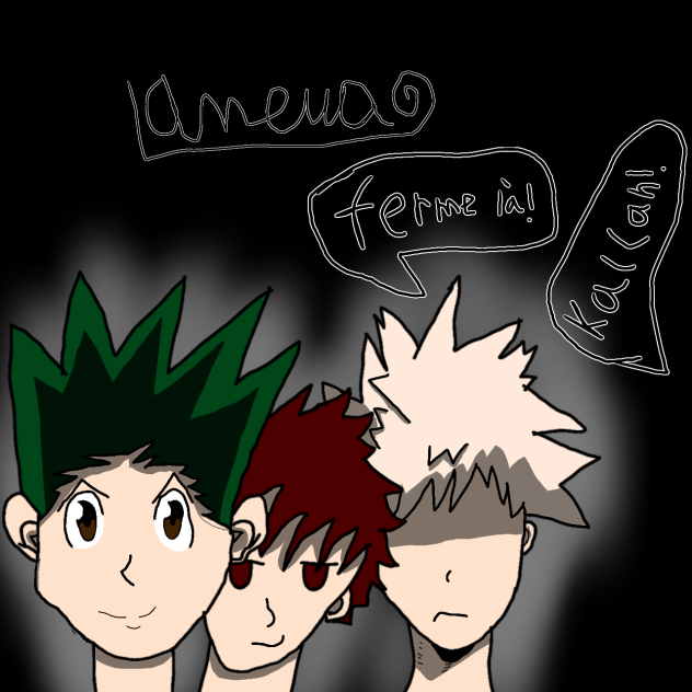 bakugo, gon et aka - ibisPaint