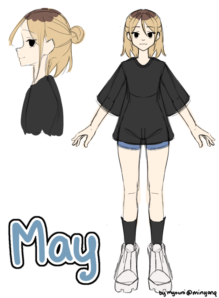 May - OC Character Sheet Rough Draft - ibisPaint