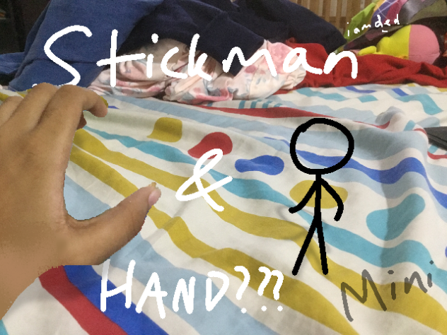 Stickman And Hand - ibisPaint