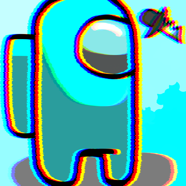 Among us cyan character - ibisPaint