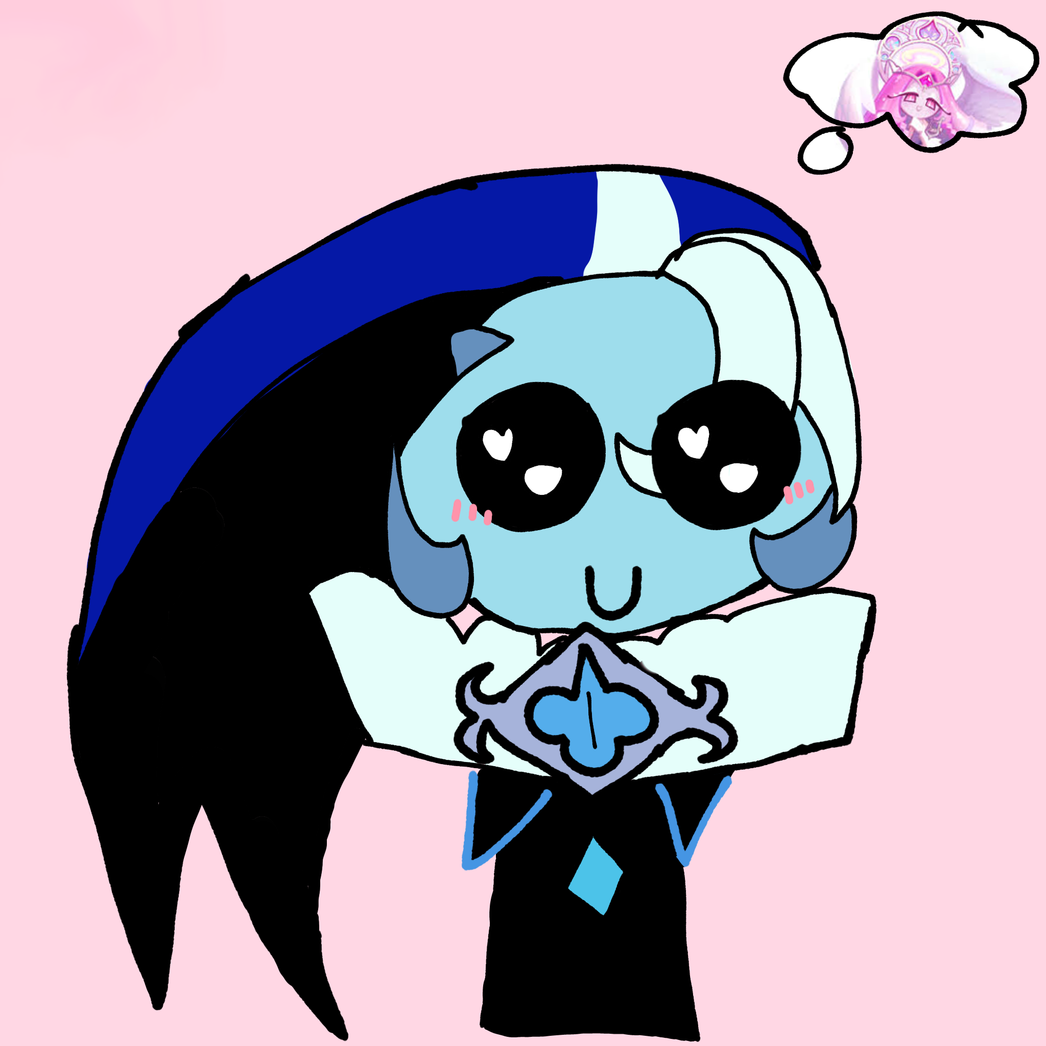 wonder what he's thinking about! - ibisPaint