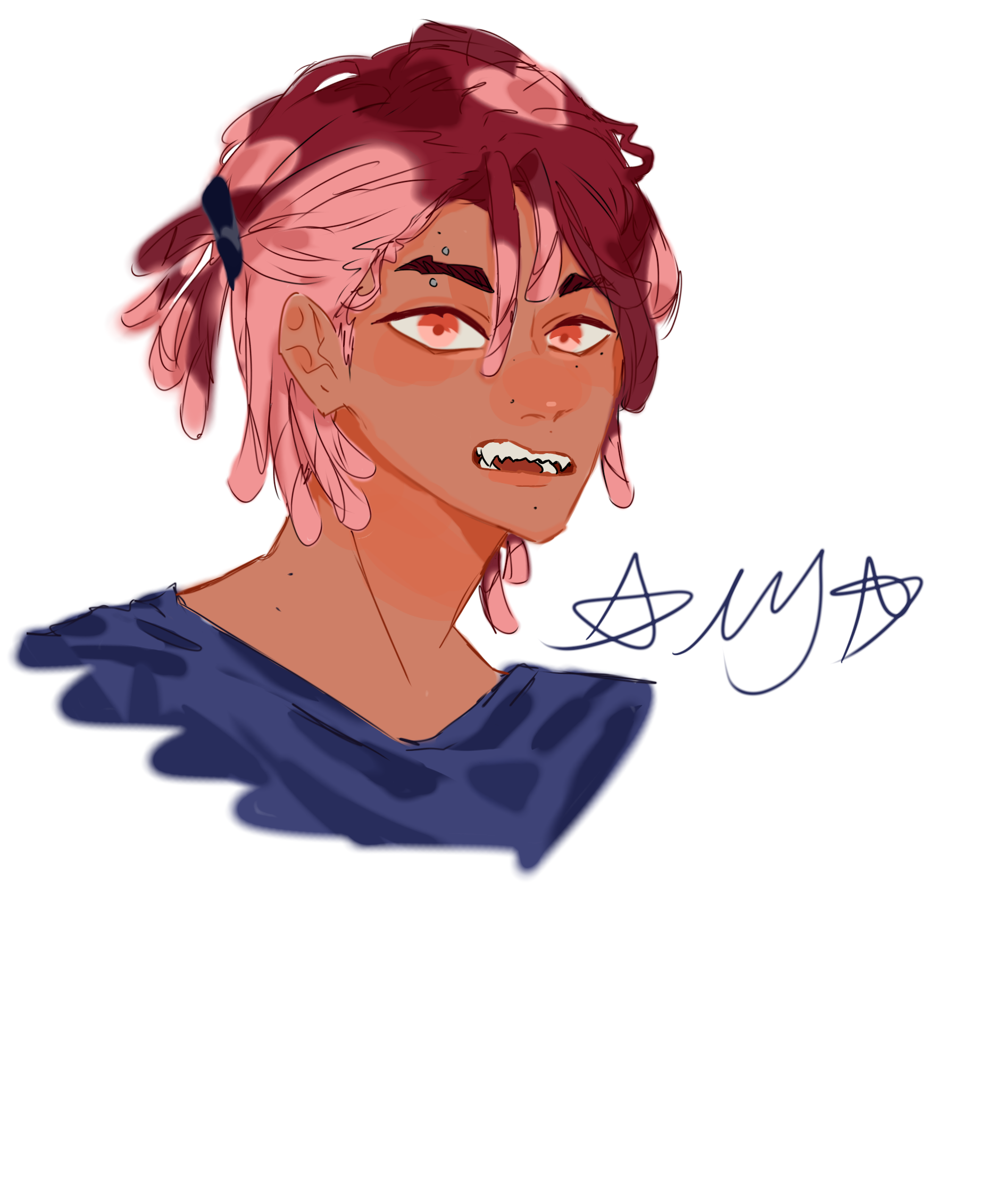 My ocs first ever appearance - ibisPaint