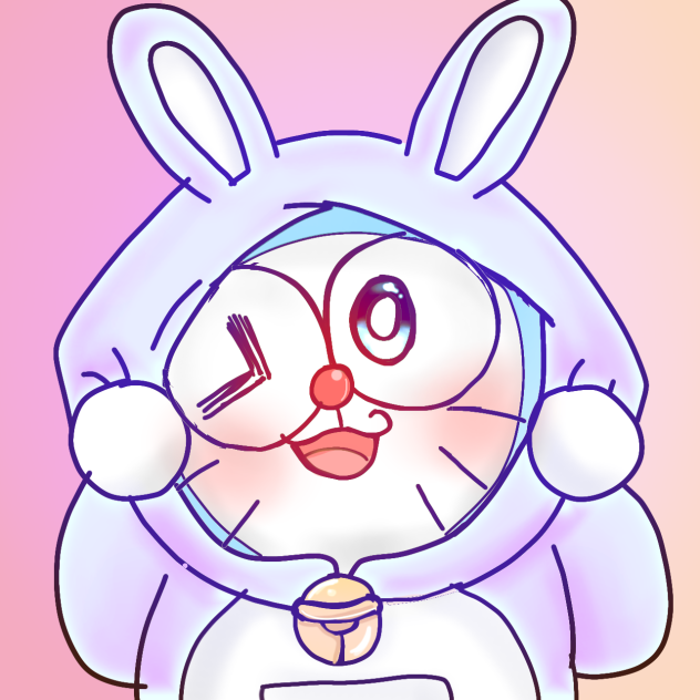 Doraemon bunny - ibisPaint