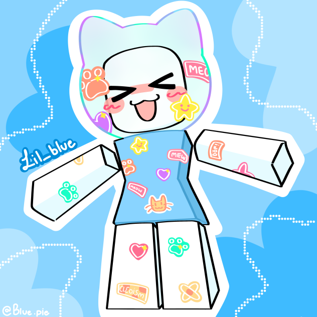 Roblox character, Lil_blue - ibisPaint