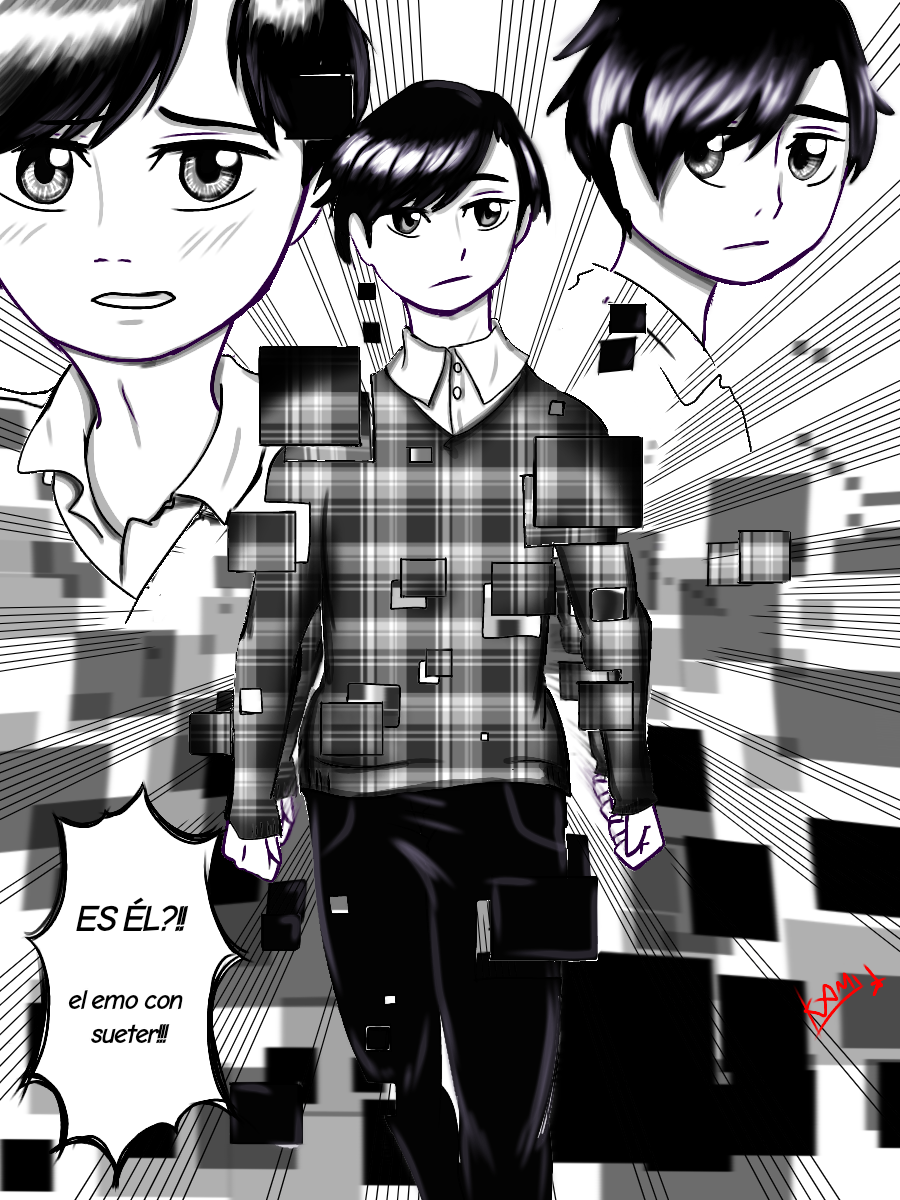 emo con sueter - ibisPaint