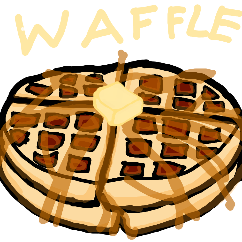 Mmmm breakfast waffle - ibisPaint