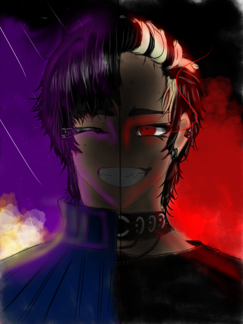 2 personality in 1 guy - ibisPaint