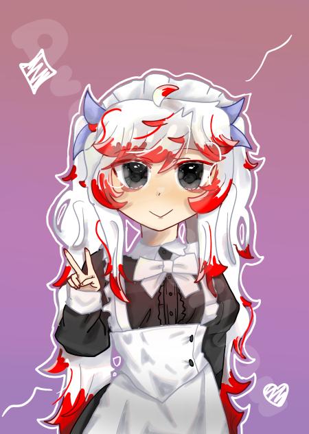 Maid Akai - ibisPaint