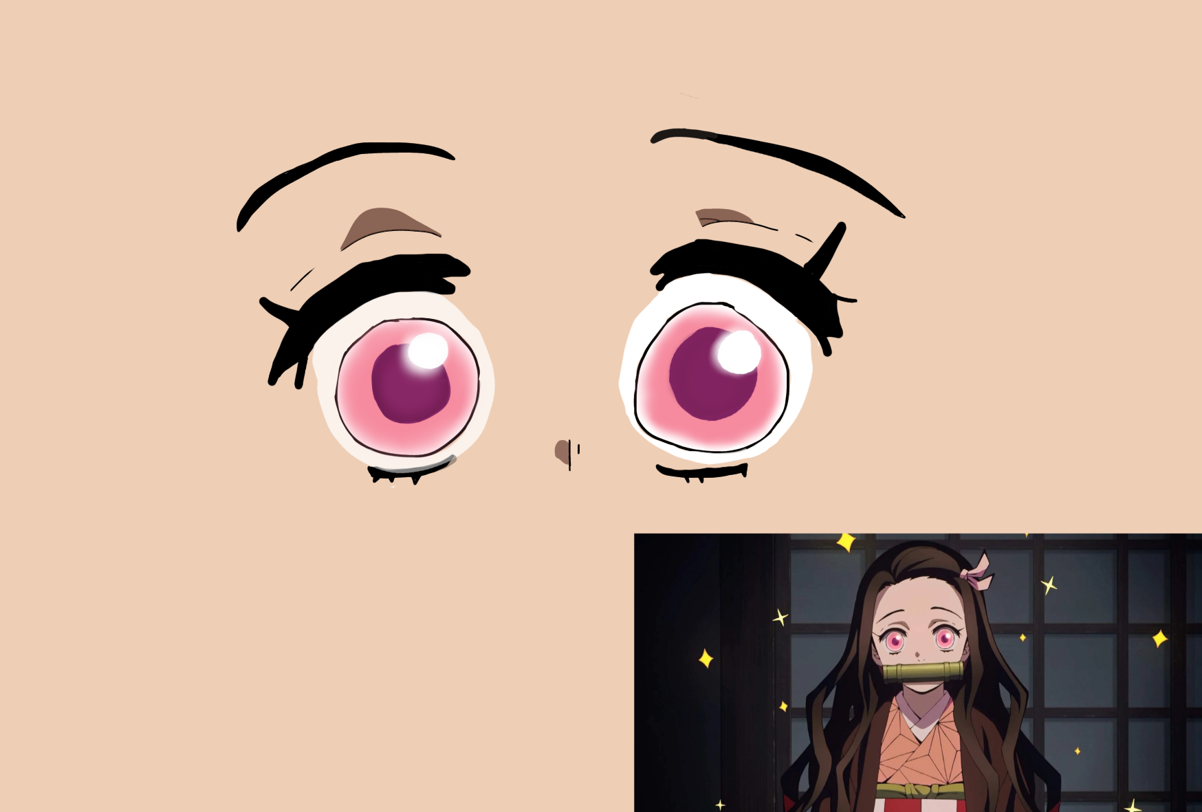 👘🌸Nezukos eyes👘 - ibisPaint
