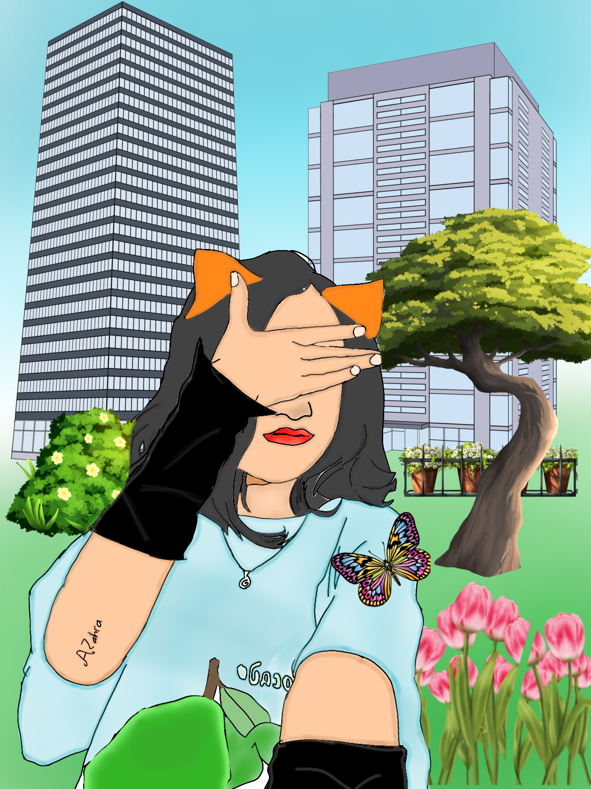 maaf kalo ngewarnai nya kurang bagus TwT - ibisPaint