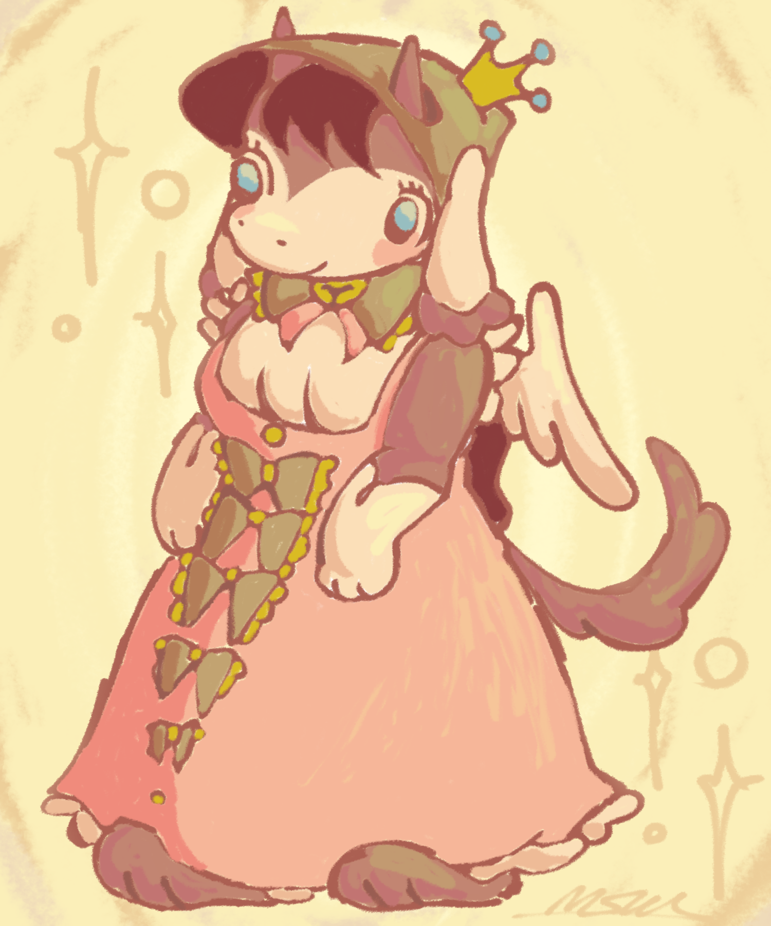 Puppy dragon princess - ibisPaint