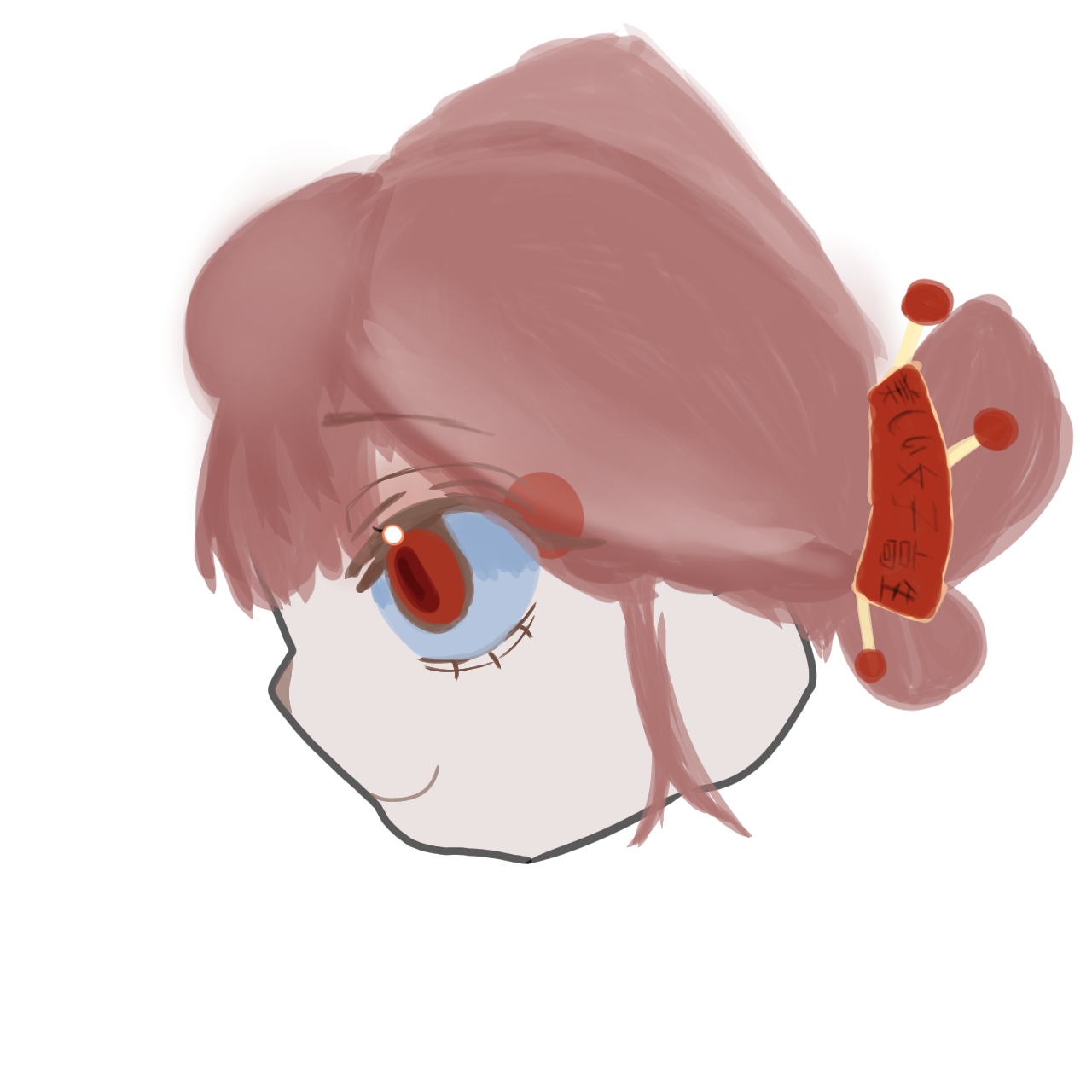 it's ridiculously serious 👁️👄👁️💦 - ibisPaint