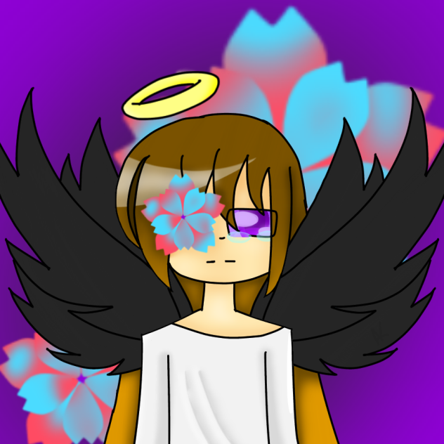 Fleur sur une Ange - ibisPaint