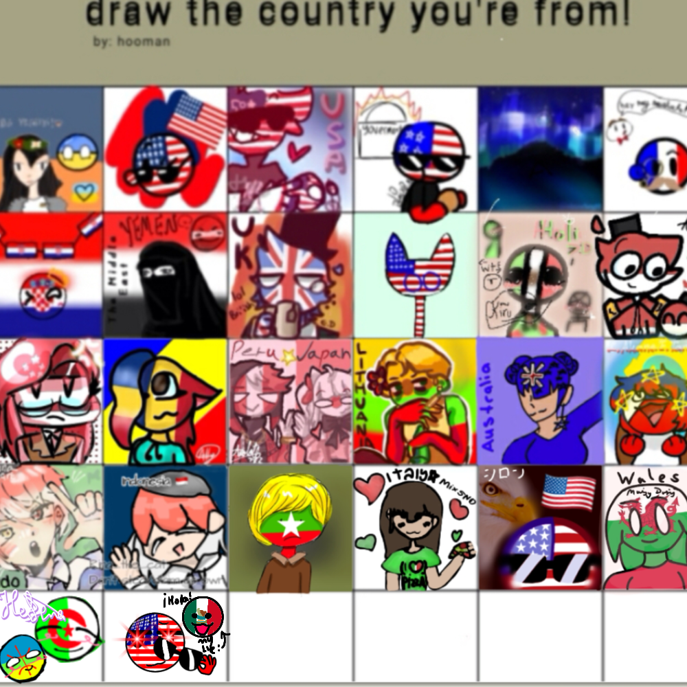 draw your country collab - ibisPaint