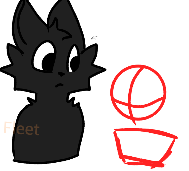 Cartoon cat collab thing - ibisPaint