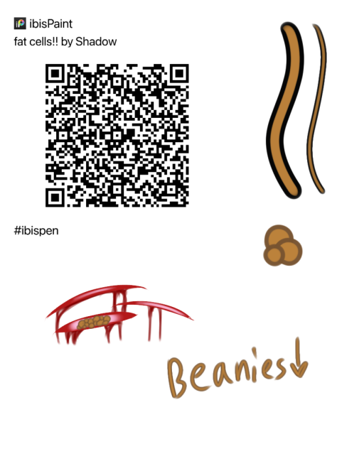 fat cells + beans brush!! - ibisPaint