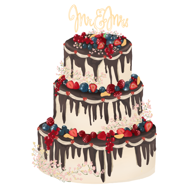 Wedding cake - ibisPaint