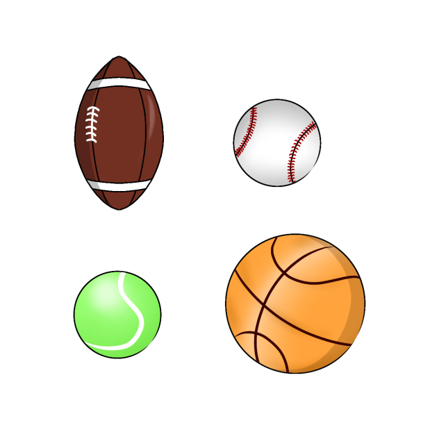 simple sports balls - ibisPaint