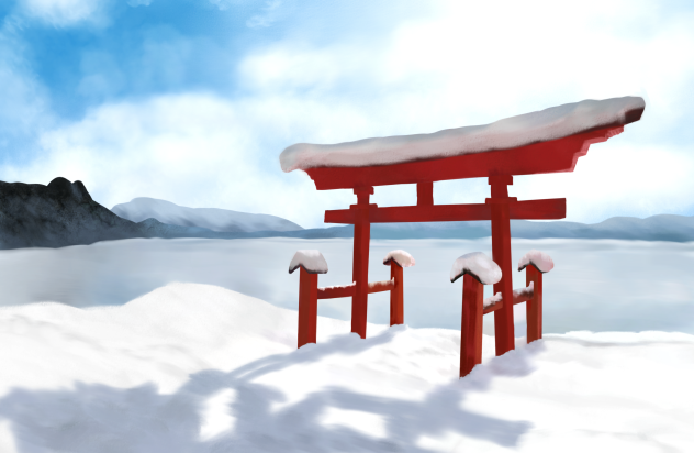 winter. landscape. - ibisPaint