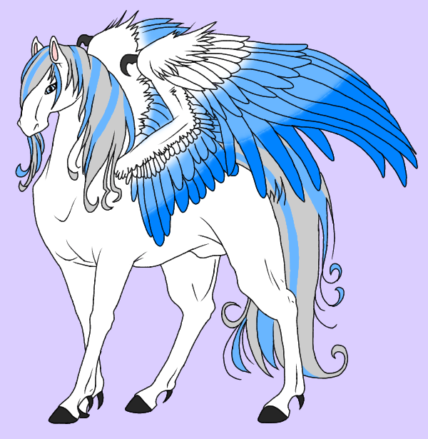 IceHeart as a somewhat real pegasus - ibisPaint