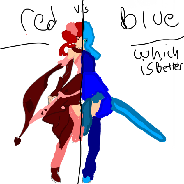 Red vs Blue - ibisPaint