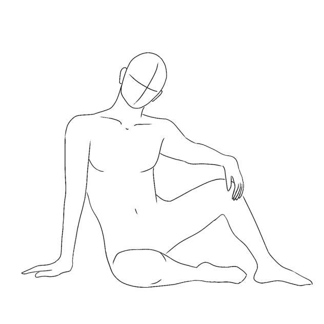 Body pose tracing sketch 5 - ibisPaint