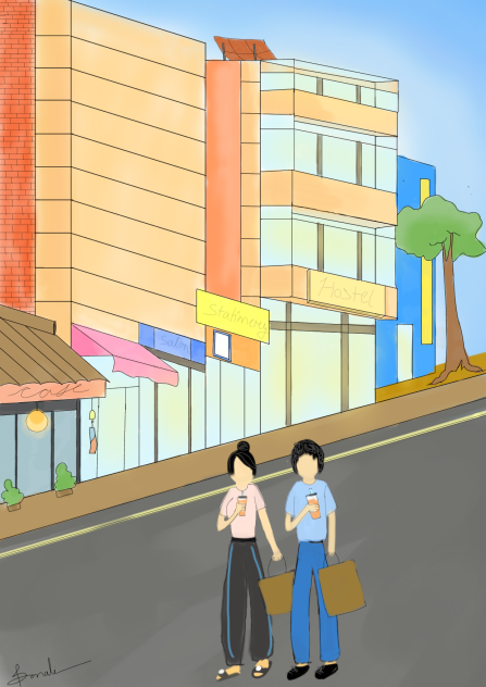 evening walks - ibisPaint