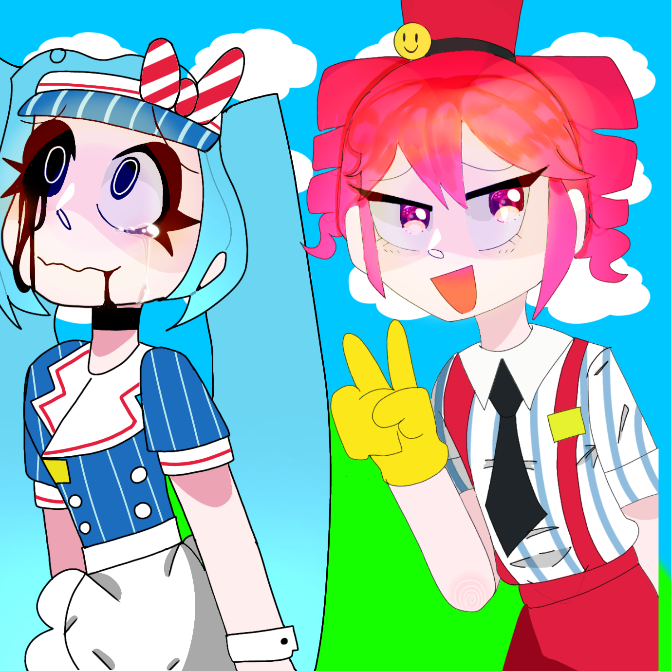 Miku & Teto from mesmerizer (remake) - ibisPaint