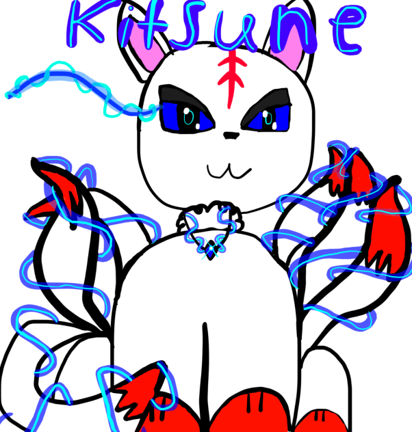 Kitsune or nine tail fox - ibisPaint