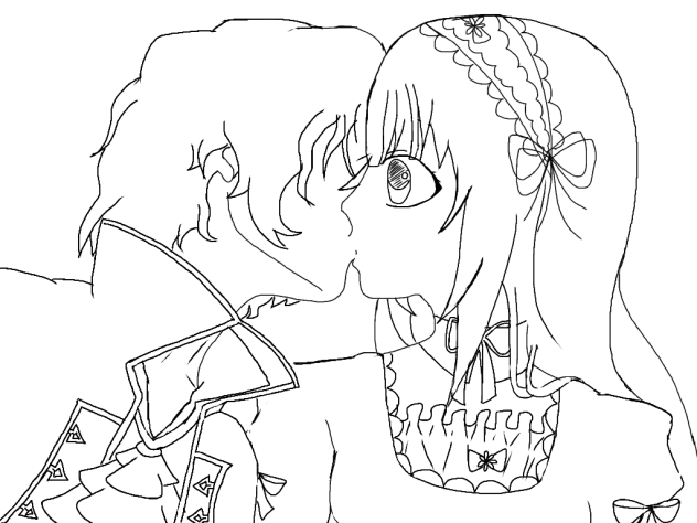 Gilbert Nightray and Suigintou - ibisPaint