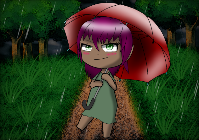 A Rose In The Storm - ibisPaint