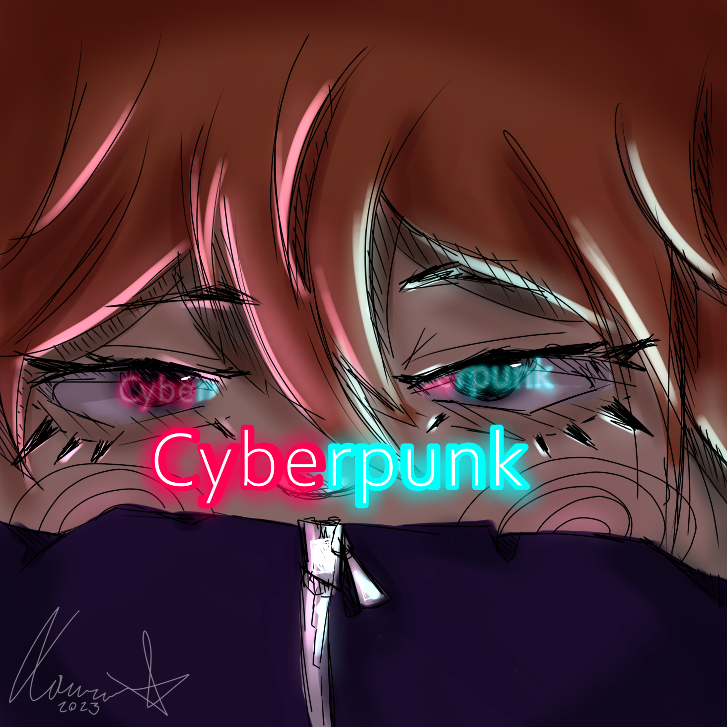 Cyberpunk girl 2023 - ibisPaint